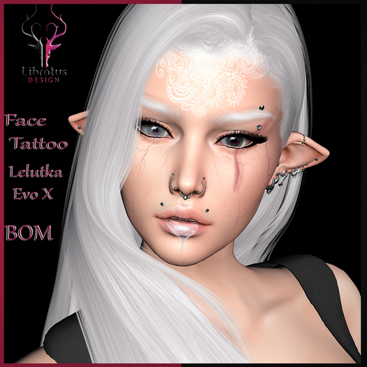 Second Life Marketplace Ld Mandala Tattoo Evox White Wear Me